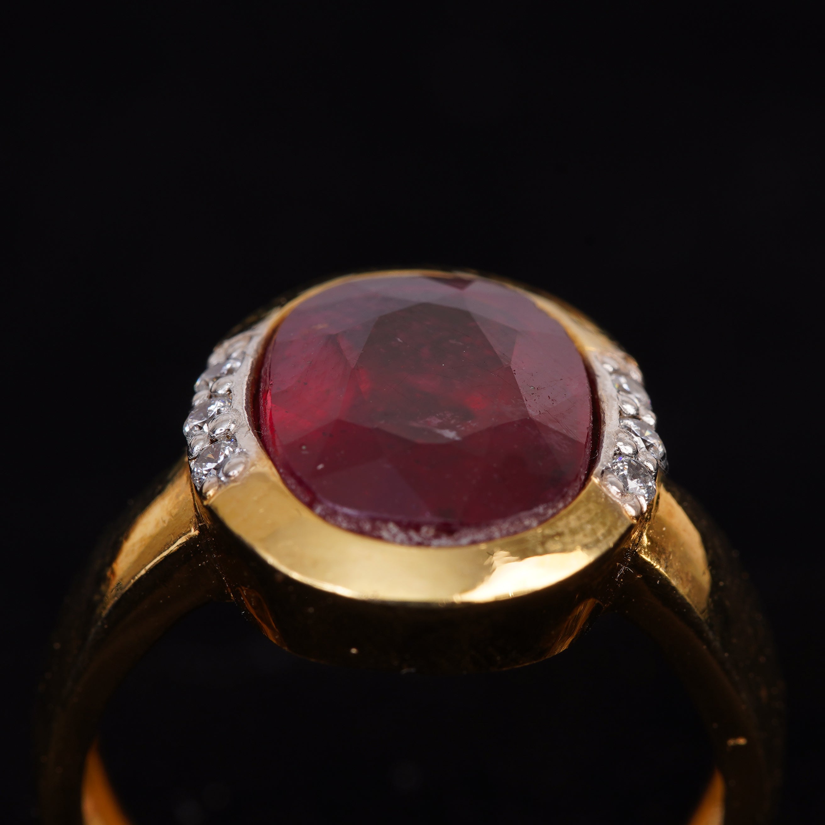 Natural (Great one)Ruby in the silver ring 11 characters with the gold – Astrogems Limited