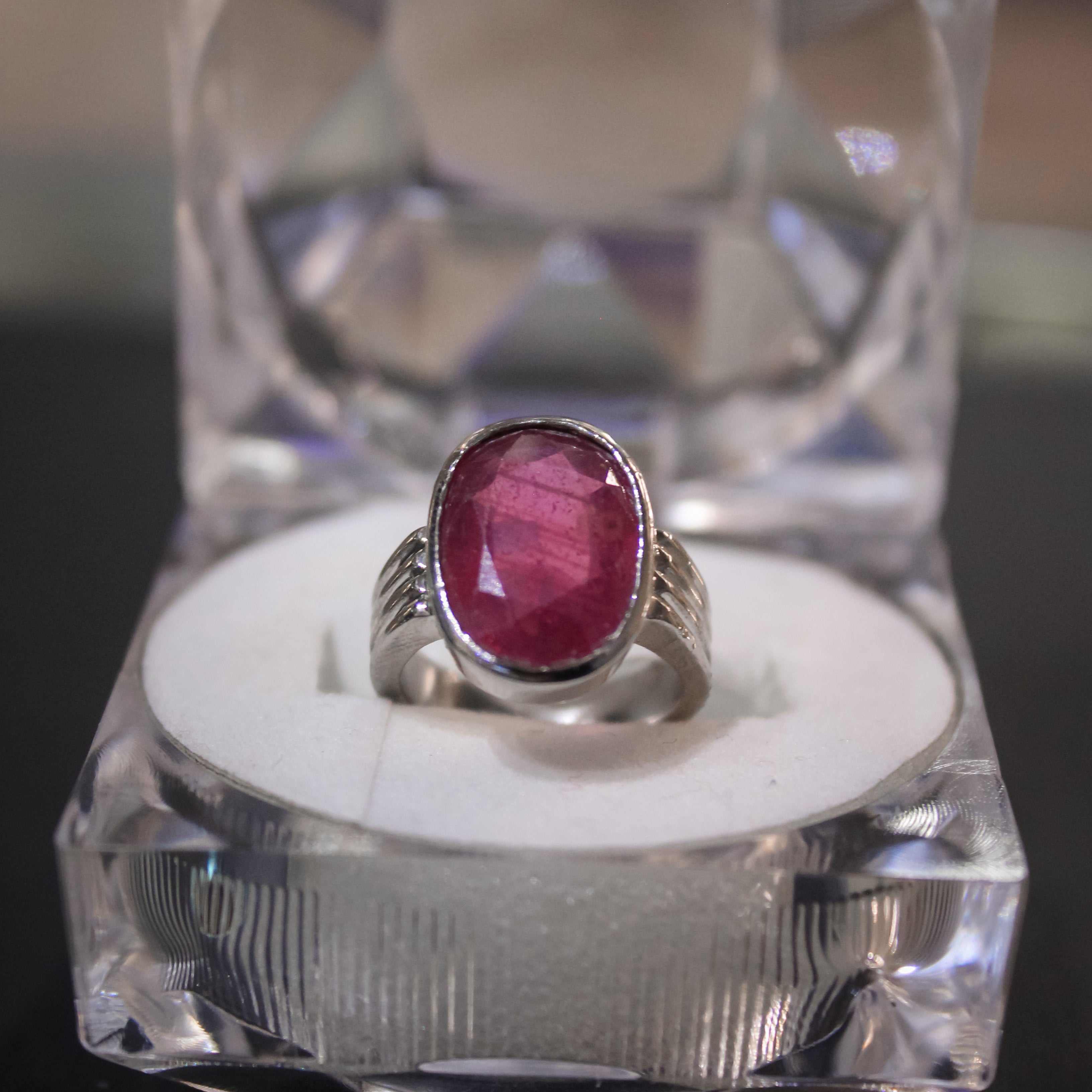 10 Carat Ruby Men’s Ring | Handmade Silver – Astrogems Limited