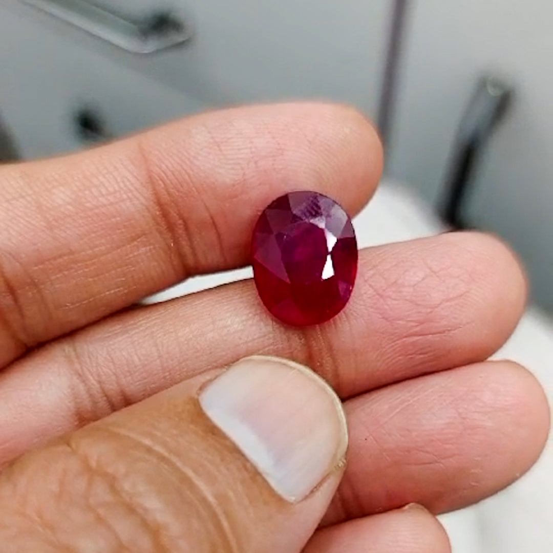 12 Carat Natural South African Ruby – Elegance & Vitality – Astrogems Limited